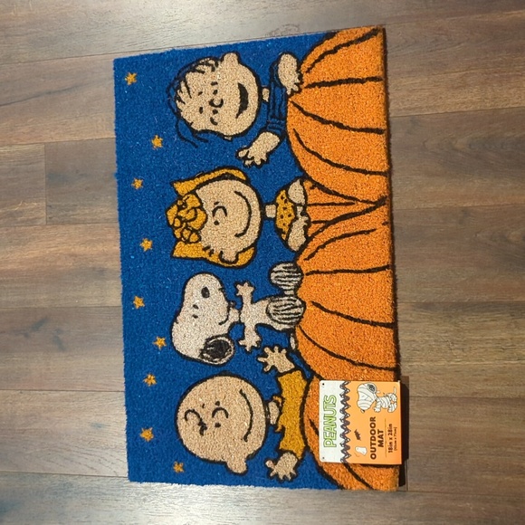 Peanuts | Other | Charlie Brown Pumpkin Patch Outdoor Mat Peanuts ...